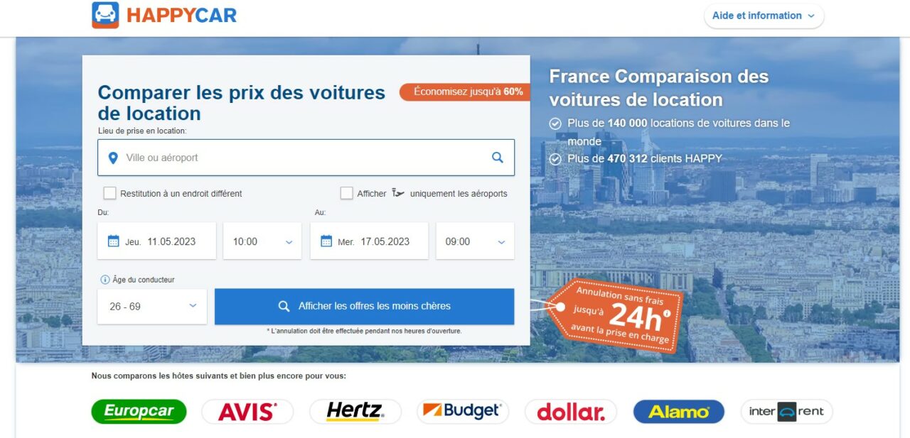 Happycar : faites des économies sur vos locations de voiture
